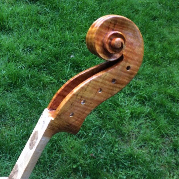 15" 5-String Viola Varnish Progress | Five String Fiddles